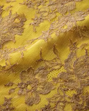 Saint Laurent Lace Midi Skirt