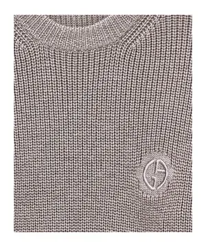 Giorgio Armani Virgin Wool Half Cardigan Stitch Sweater