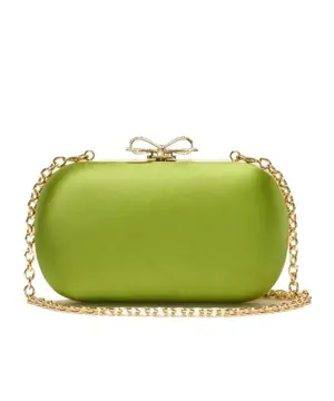 SELF-PORTRAIT Satin Clutch Bag