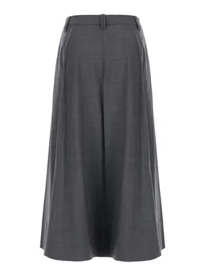 Brunello Cucinelli Pleated Midi Skirt