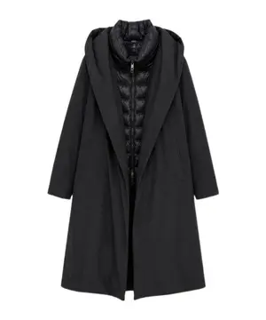 Herno Hooded Coat - Black