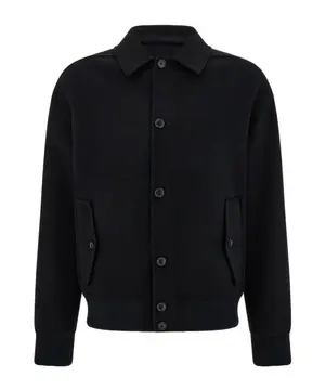 FERRAGAMO Wool And Cashmere Blouson - Black