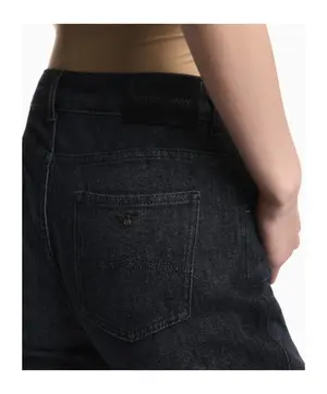 Emporio Armani High-rise Flare Jeans - Black