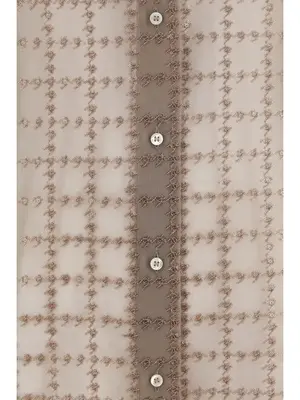 Brunello Cucinelli Sequin-embellished Semi-sheer Shirt