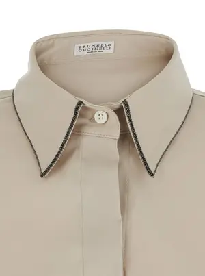 Brunello Cucinelli Collared Long-sleeved Shirt
