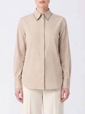 Brunello Cucinelli Monili Chain Detailed Long-sleeved Shirt