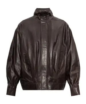ARMA Long-sleeve Leather Jacket - Brown