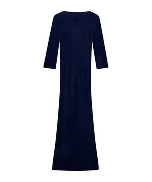 Giorgio Armani Twist-detail Open-back Midi Dress - Blue