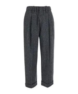 Brunello Cucinelli Casual Pants With Belt Loops - Black