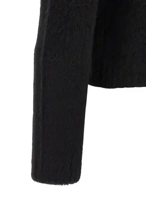 Dries Van Noten Long Sleeved Cardigan With Collar - Black