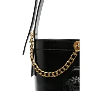 Versace Medusa '95 Chain-link Bucket Bag - Black
