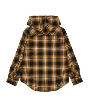 DIESEL® Check-print Hooded Shirt