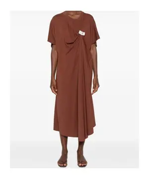 MAISON MARGIELA Logo-patch Midi Dress