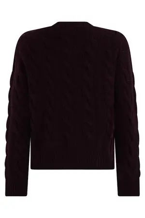 Polo Ralph Lauren Cable-knit Crew Neck Sweater With Embroidered Logo
