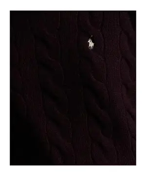 Polo Ralph Lauren Cable-knit Crew Neck Sweater With Embroidered Logo