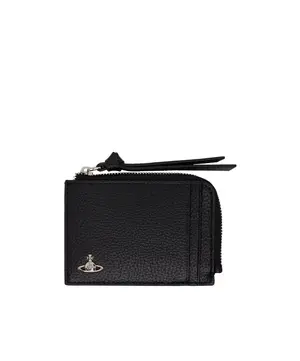 VIVIENNE WESTWOOD Zip Card Wallet - Black