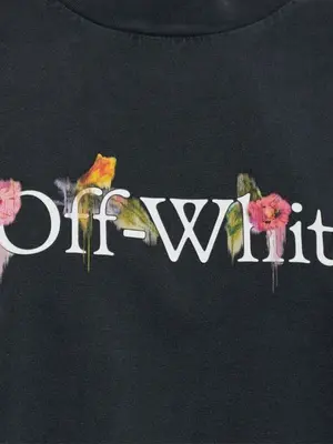 Off-White Short-sleeved T-shirt With Logo Print