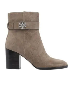 Tory Burch Suede Ankle Boots - Brown