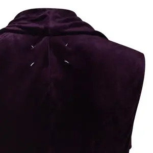 MAISON MARGIELA Sleeveless Velvet Draped Top - No