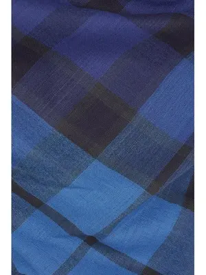 VIVIENNE WESTWOOD Draped Check Top - Blue