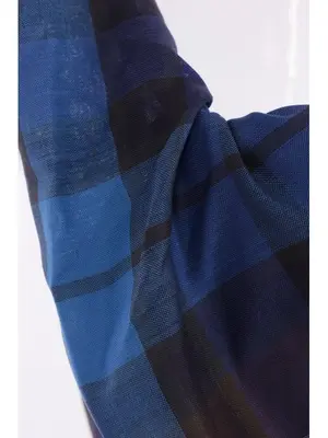 VIVIENNE WESTWOOD Draped Check Top - Blue