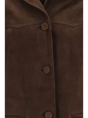 Tory Burch Suede Button-up Jacket