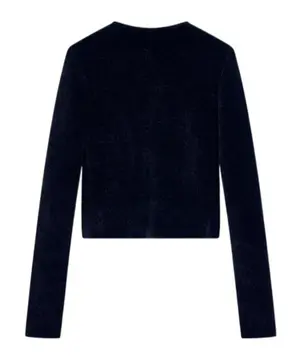 Giorgio Armani Chenille-effect Zip-up Jacket - Black