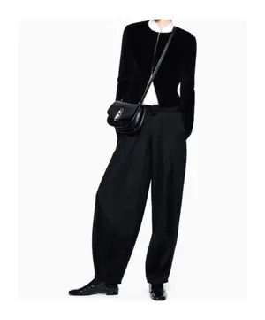 Giorgio Armani Chenille-effect Zip-up Jacket - Black