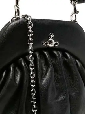 VIVIENNE WESTWOOD Orb-plaque Ruched Tote Bag