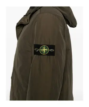 Stone Island Hooded Logo-patch Jacket