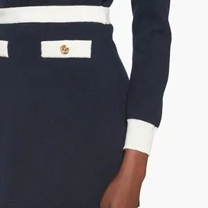 Miu Miu Cashmere Mini Skirt With Contrasting Pockets