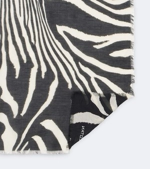NILI LOTAN Zebra-print Scarf