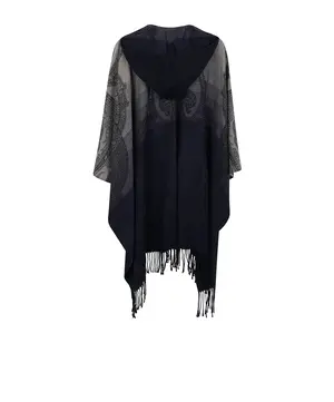 Etro Paisley-pattern Fringed Cape