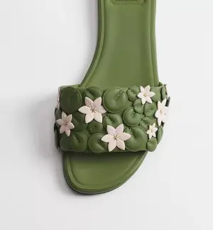 Dior Bloom Slides With Water Lily Motif