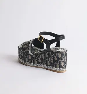 Dior Dentelle Wedge Sandal