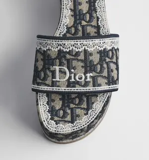 Dior Dentelle Wedge Sandal