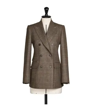 Max Mara Double-breasted Mouline Wool Twill Blazer - Black