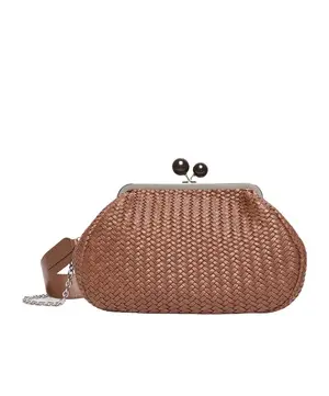 Max Mara Letter Detail Shoulder Bag - Brown