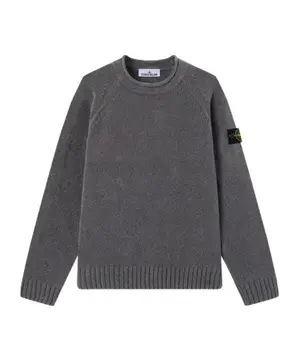 Stone Island Loose-fit Crewneck Jumper With Raglan Sleeves - Gray Blend