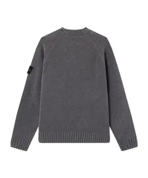 Stone Island Compass Badge Crewneck Jumper - Gray Blend
