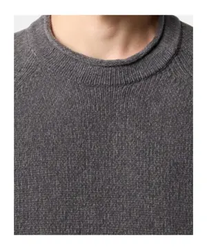 Stone Island Compass Badge Crewneck Jumper - Gray Blend