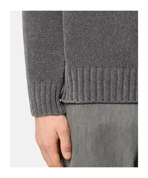 Stone Island Compass Badge Crewneck Jumper - Gray Blend