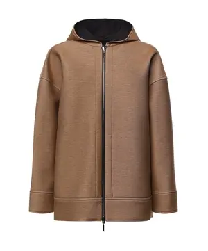 Max Mara Hooded Long-sleeve Jacket - Brown