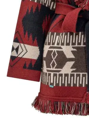 Alanui Icon Jacquard Belted Cardigan