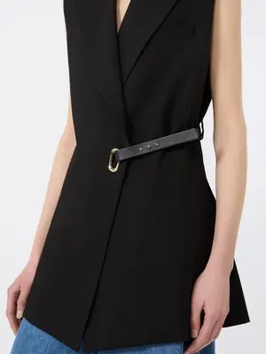 Sportmax Sleeveless Stretch Viscose Blazer
