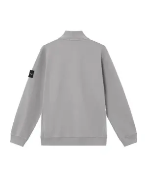 Stone Island Regular-fit Half-zip Sweatshirt With Ribbed Inserts