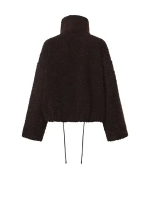 Sportmax Faux-shearling Buckled-collar Jacket