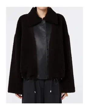 Sportmax High Neck Jacket With Drawstring Details