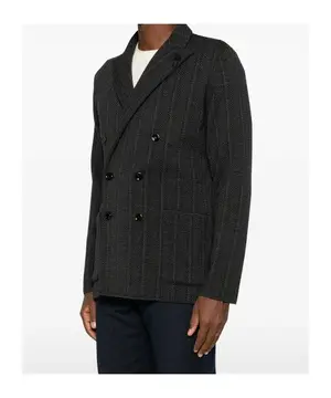 LARDINI Striped Blazer