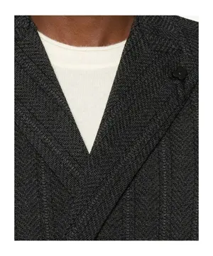 LARDINI Striped Blazer